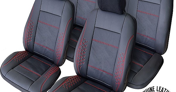 ☀️ Калъфи за седалки - Кожени ATLAS BLACK UMB-R EXCLUSIVE ☀️ - ️ Ценa — ️ Motex.bg