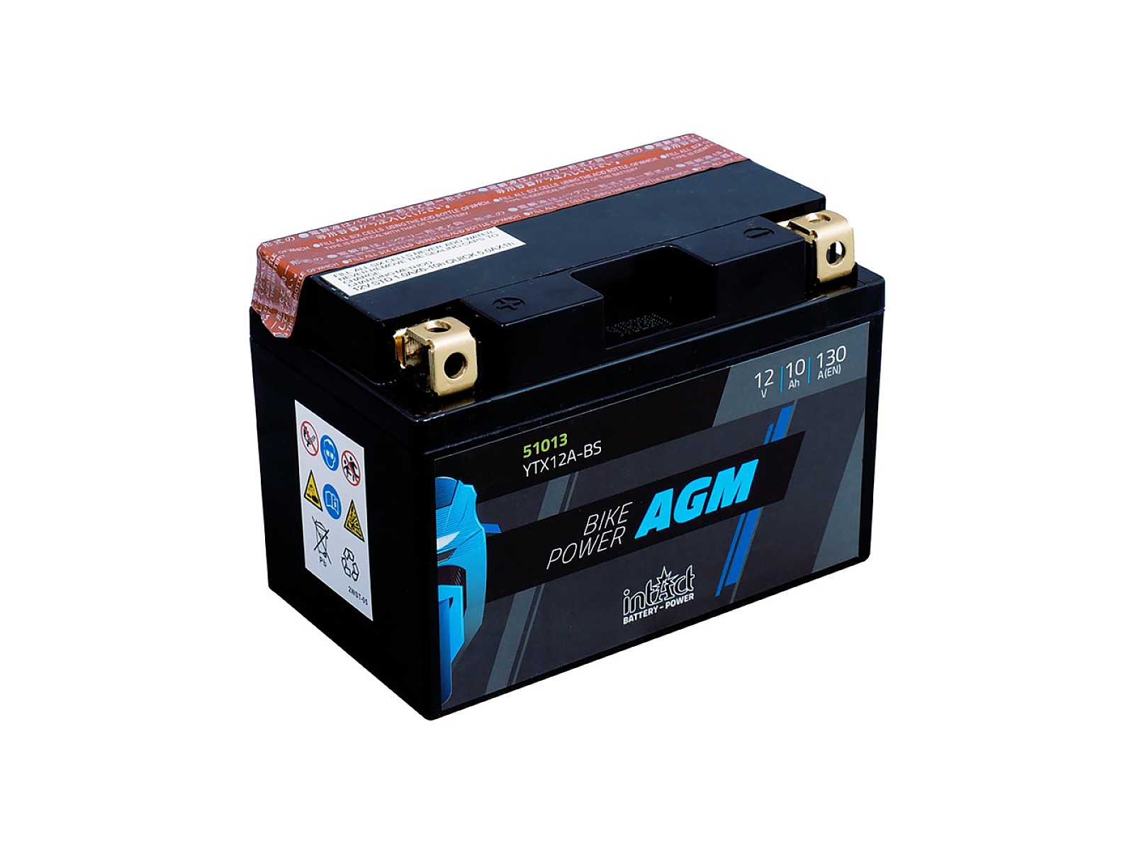 ☀️ Мото акумулатор intAct Bike-Power AGM 10AH 130A YTX12A-BS Л+ ☀️ - ️ ...