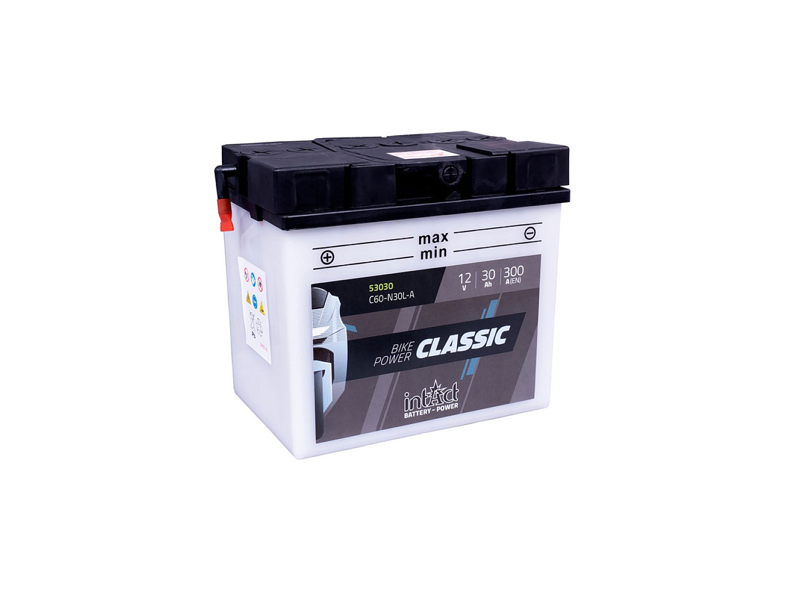 ☀️ Мото акумулатор intAct Bike-Power CLASSIC 30AH 300A C60-N30L-A Л+ ☀️ ...