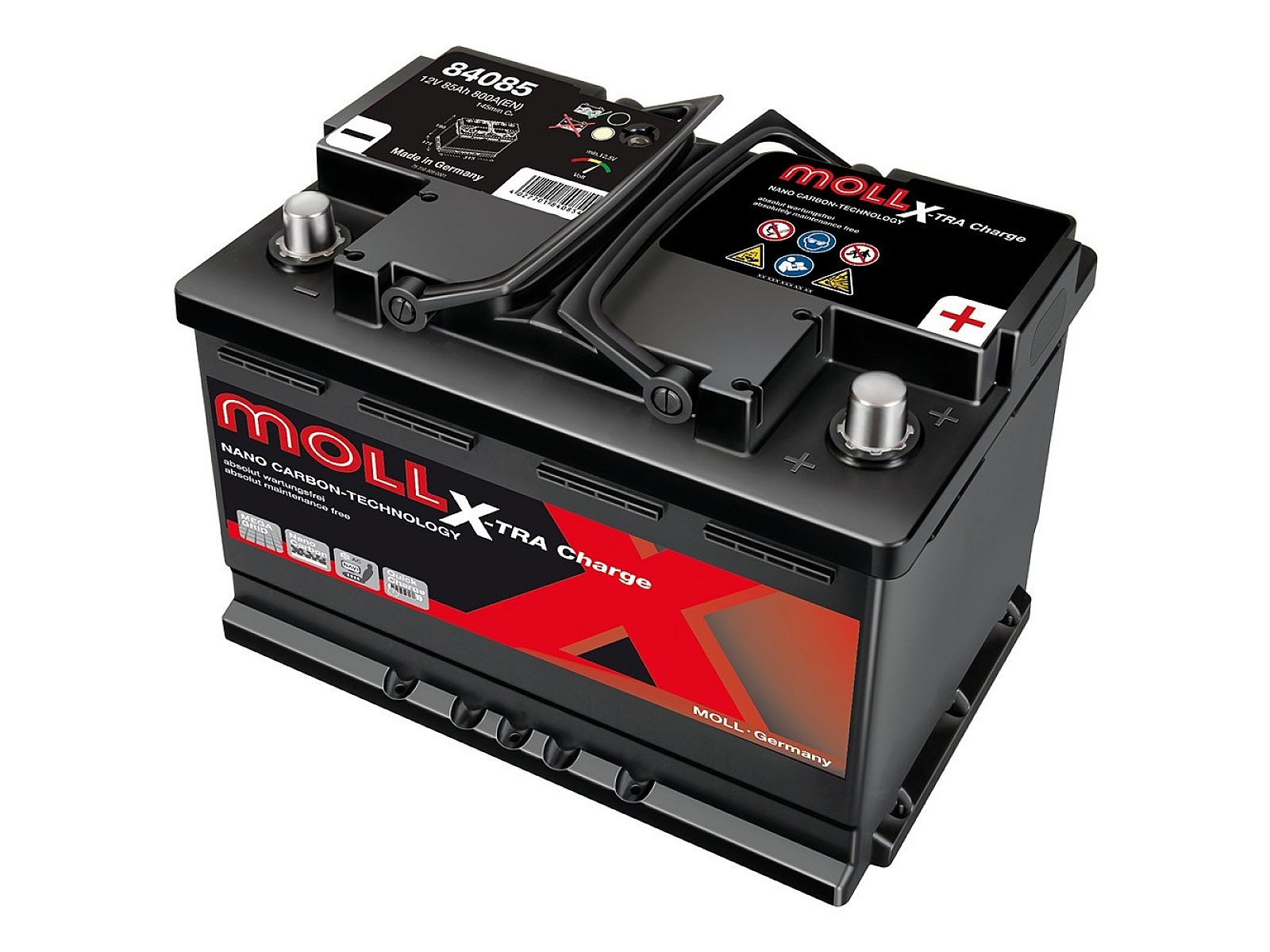 ☀️ Акумулатор MOLL X-TRA Charge 12V 85Ah 800A R+ ☀️ - ️ Ценa — ️ Motex.bg