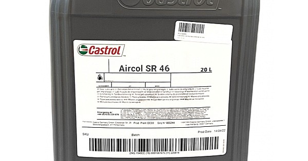 ☀️ Компресорно масло CASTROL Aircol SR 46 20L ☀️ - ️ Ценa — ️ Motex.bg