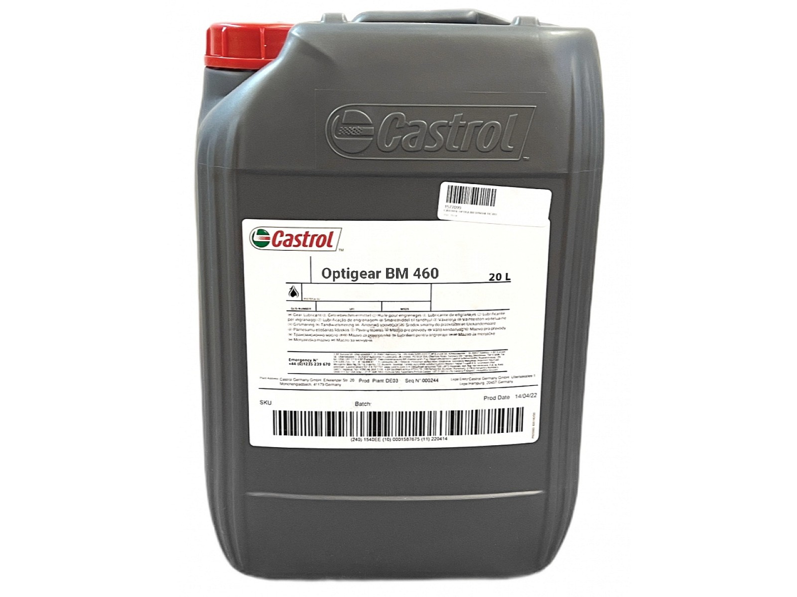☀️ Редукторно масло CASTROL Optigear BM 460 20L ☀️ - ️ Ценa — ️ Motex.bg