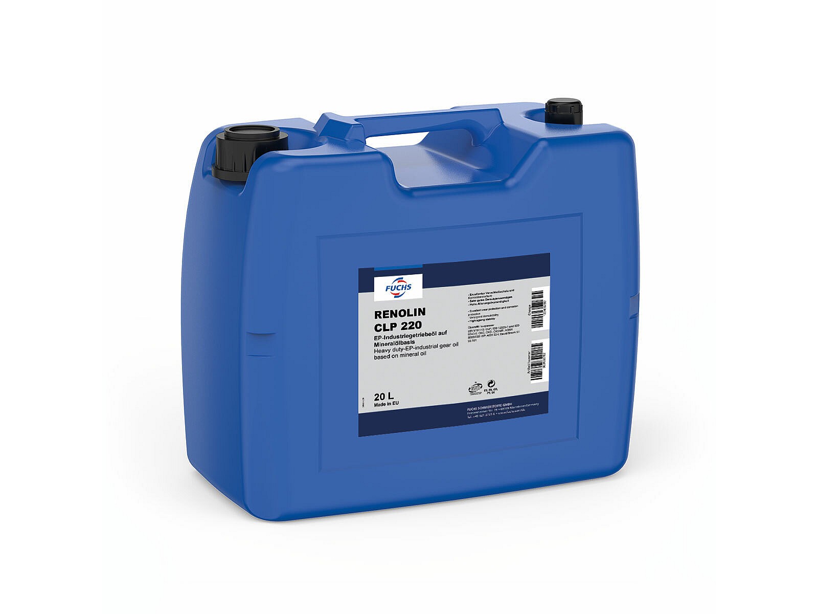 ☀️ Редукторно масло FUCHS RENOLIN CLP 220 20L ☀️ - ️ Ценa — ️ Motex.bg