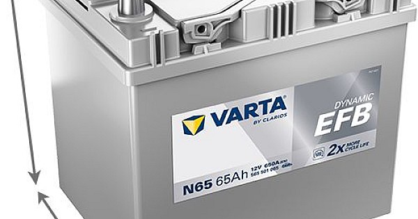 Акумулатор Varta EFB 565501065 65Ah 12V | Motex.bg